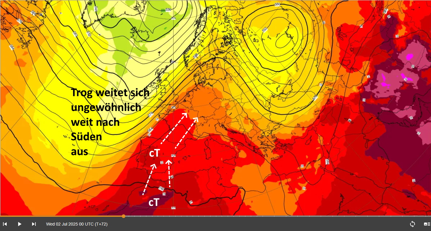 Die Hitzewelle im Frühsommer 2025 in Südwesteuropa! - Schneedecke.de